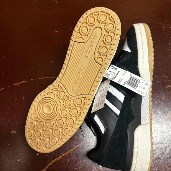 adidas | Shoes | Adidas Mens White Black Forum Low Cl Id6857 Lace Up ...